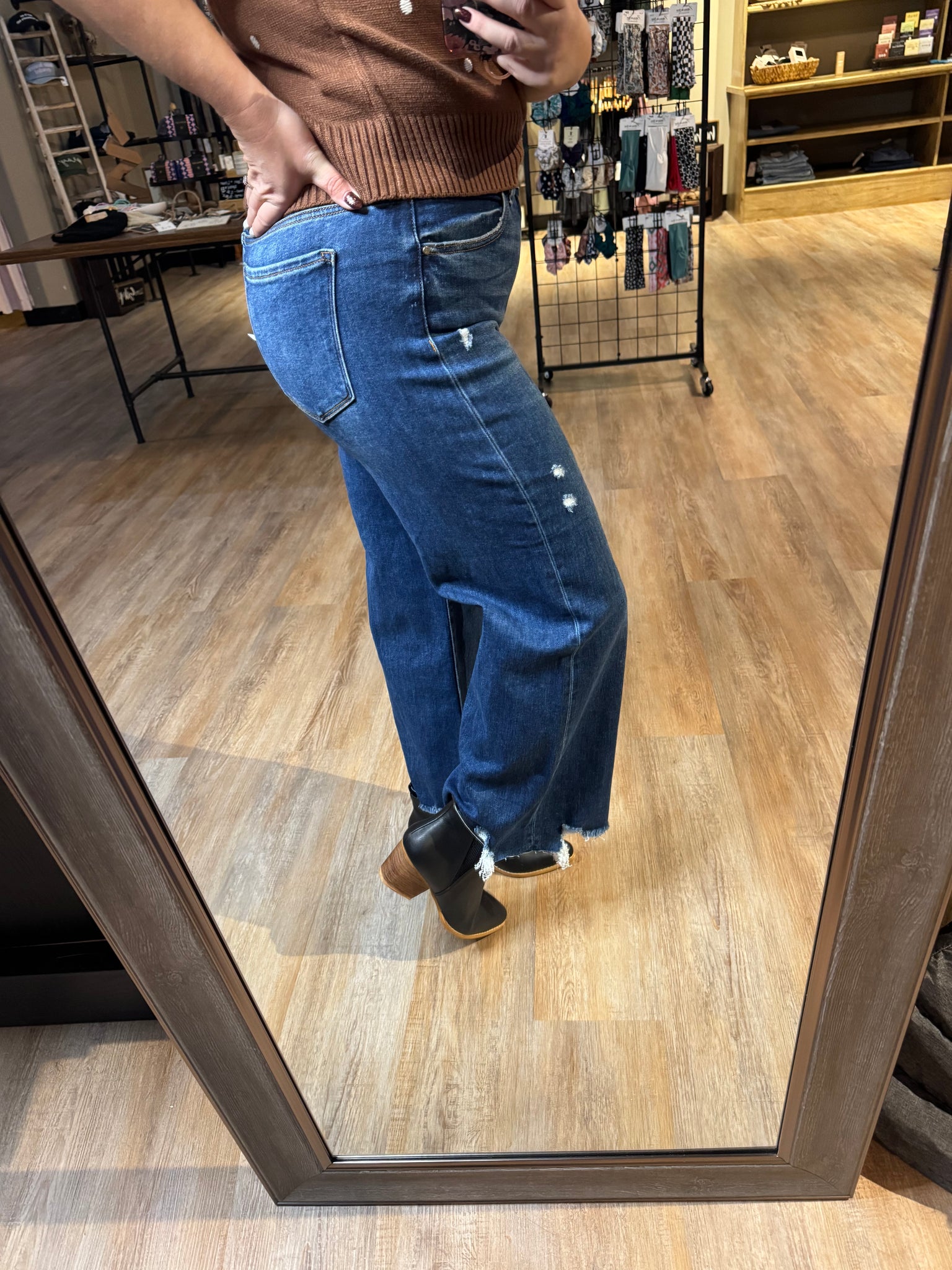 RISEN ERICA HIGH RISE WIDE CROP – Bella Rae Boutique