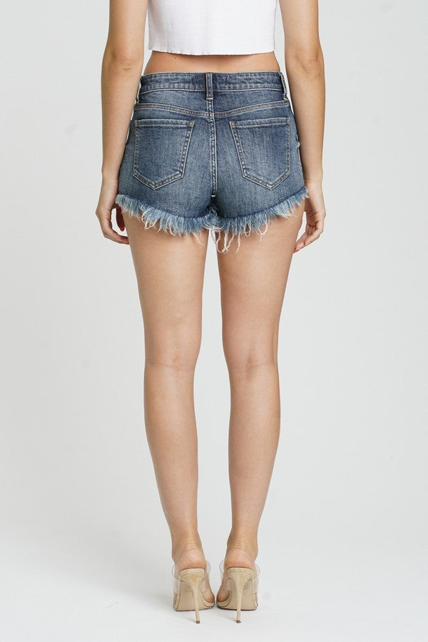 EUNINA LULU HIGH RISE CUT OFF SHORTS – Bella Rae Boutique